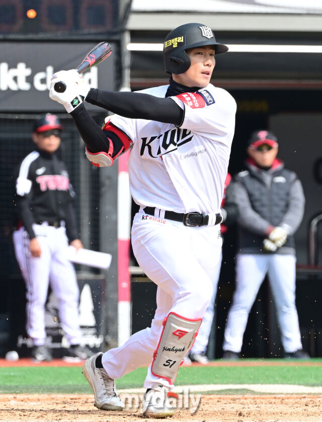 "연락이 없네, 멀었다는 뜻이지" `옆구리 부상` FA 보상선수 아직인데…`KT 7년차` 강철매직, 왜 걱정하지 않을까 [MD수원] - 마이데일리